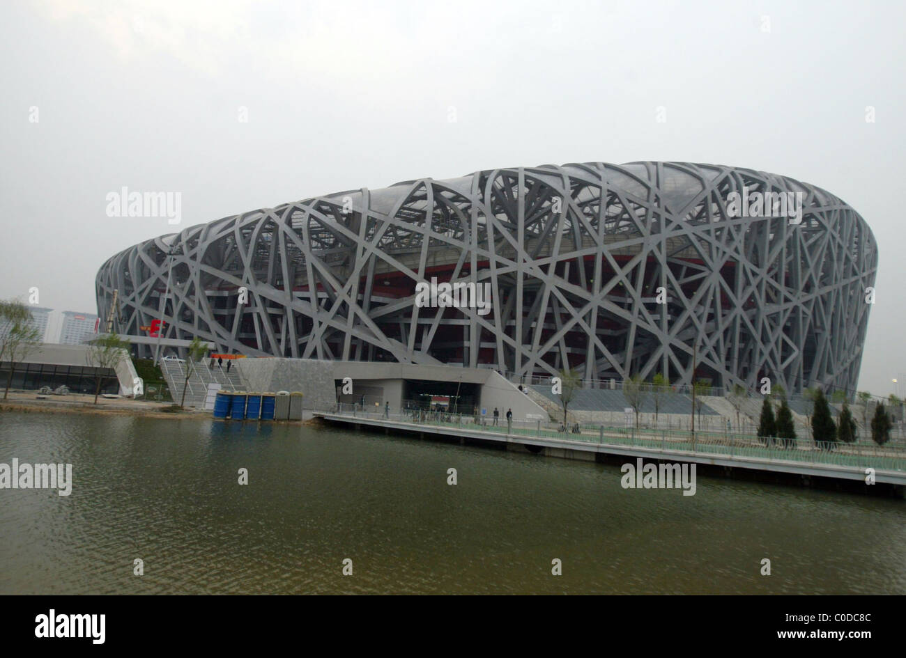 BIRDS NEST GIVEN FINISHING TOUCHES The Beijing National Stadium, also ...