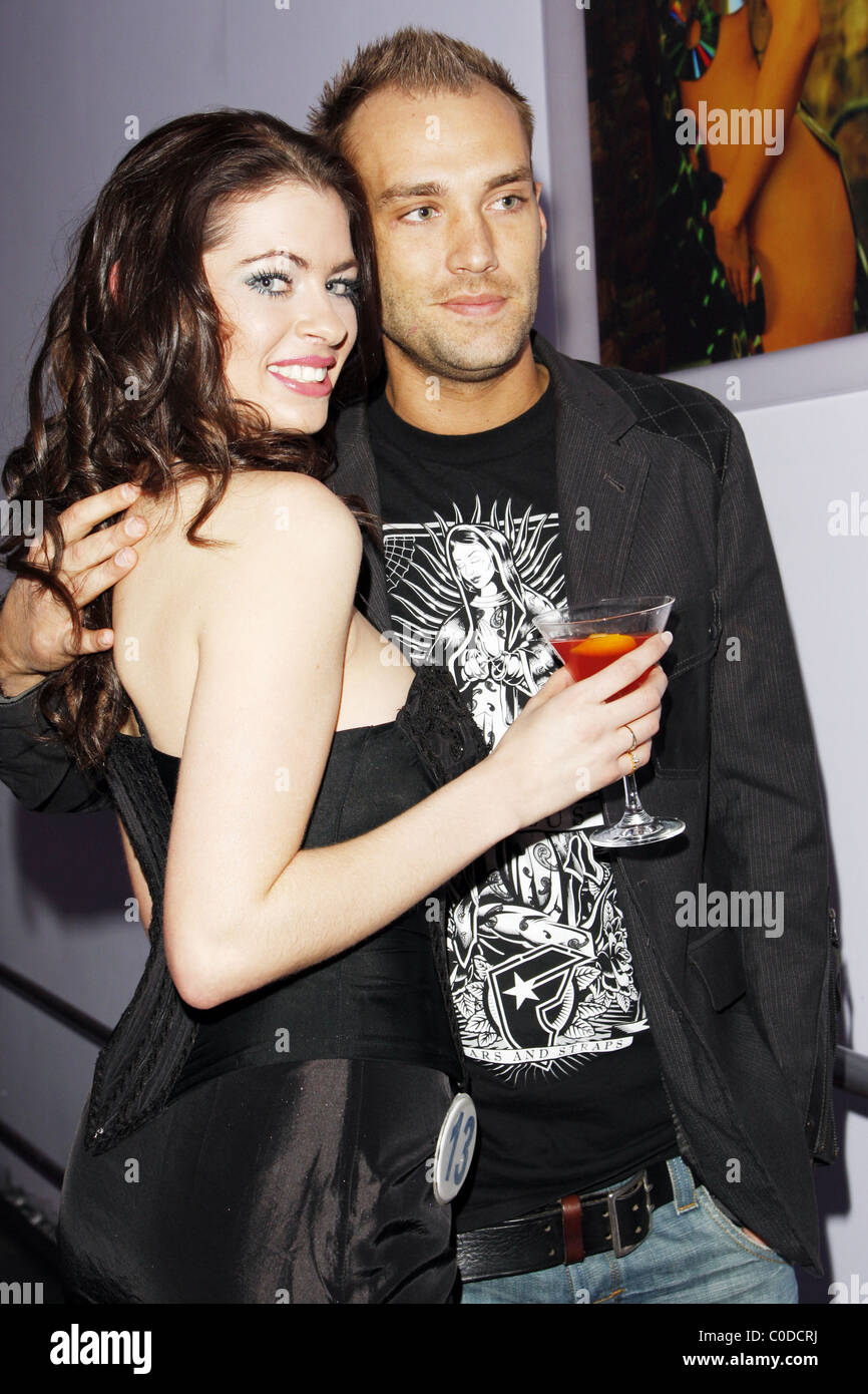 Calum Best and Model Miss Hawaiian Tropic England Final held at ...