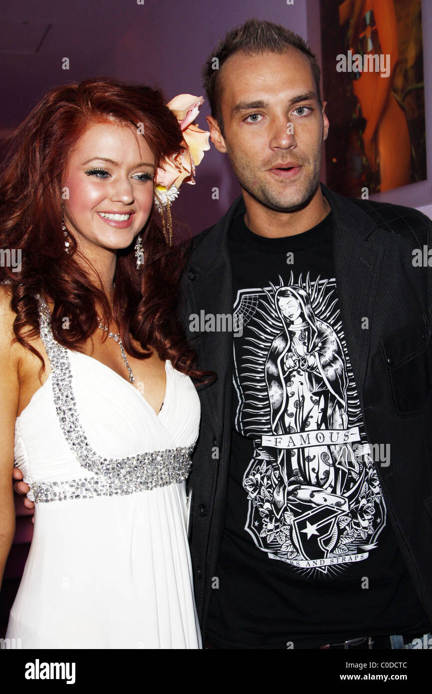 Calum Best and Model Miss Hawaiian Tropic England Final held at ...
