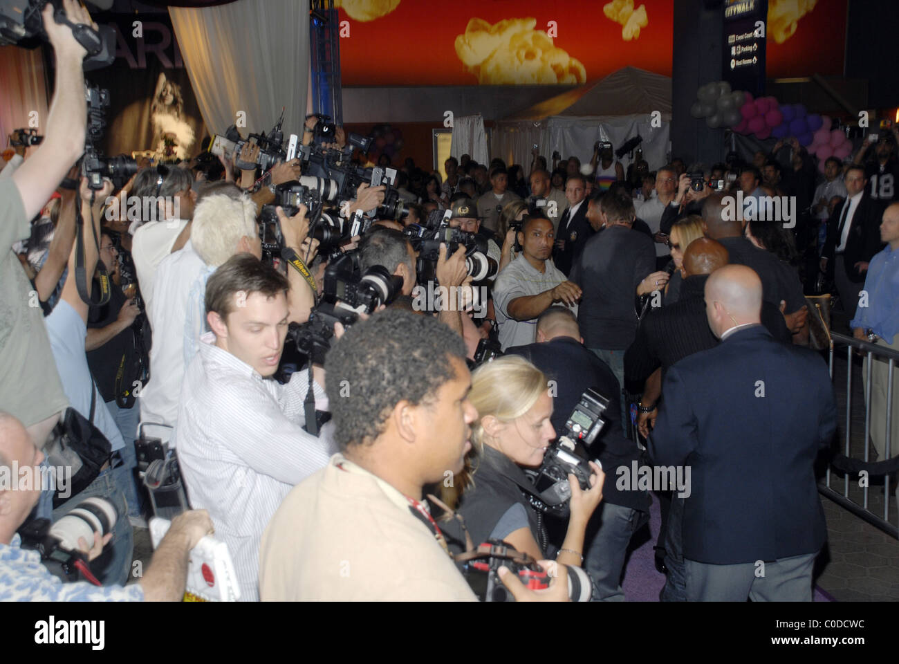 Mariah Carey at an autograph signing session for her new album 'E=MC2 ...