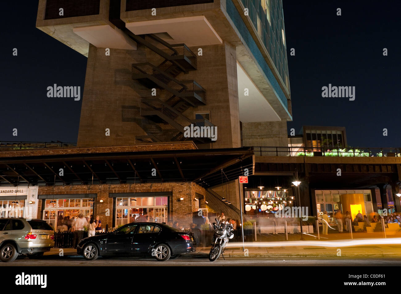 New York, NY - 18 July 2009 The Standard Hotel straddles the High Line ...