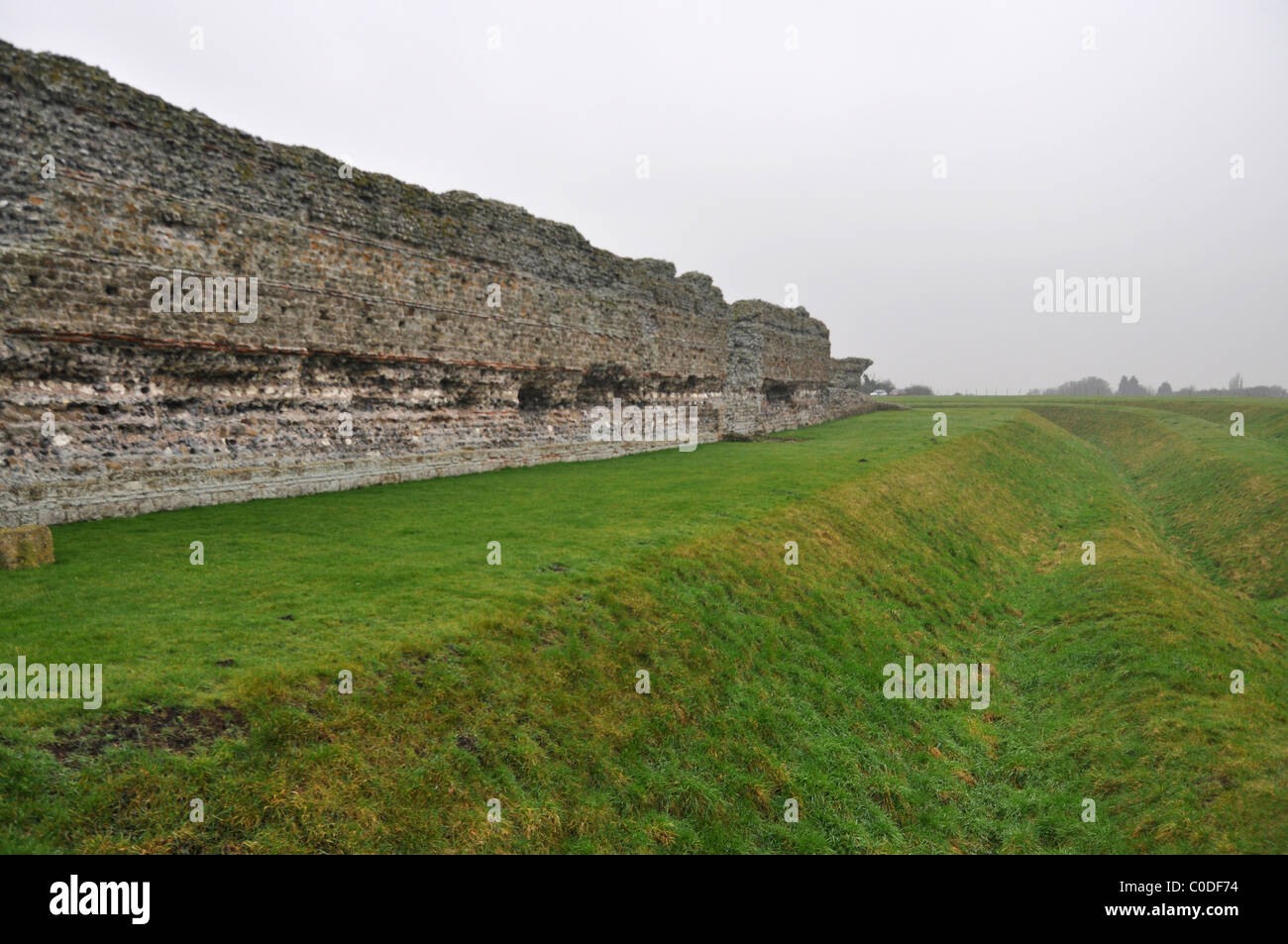 Roman fort richborough Kent england UK the place were the romans first ...