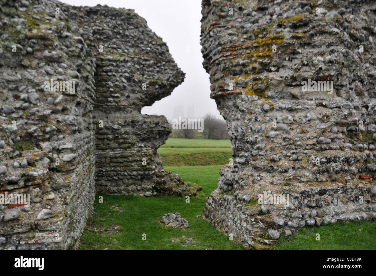 Roman fort richborough Kent england UK the place were the romans first ...