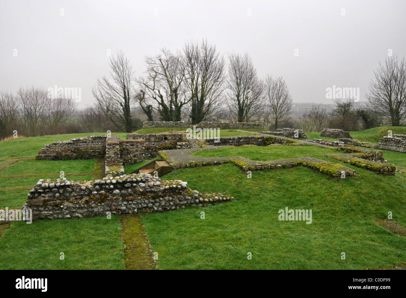 Roman fort richborough Kent england UK the place were the romans first ...