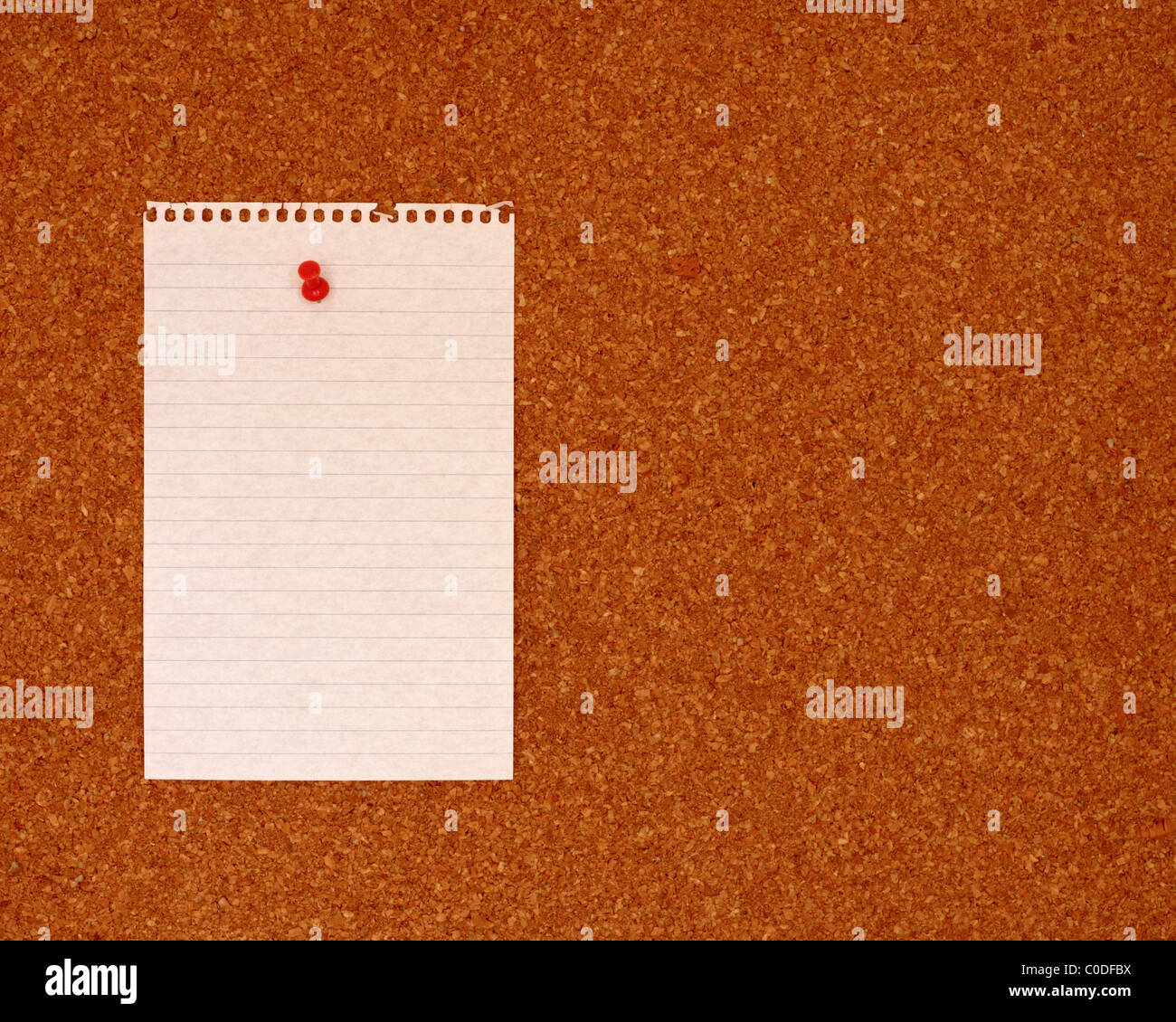 Pinned note paper red hi-res stock photography and images - Alamy