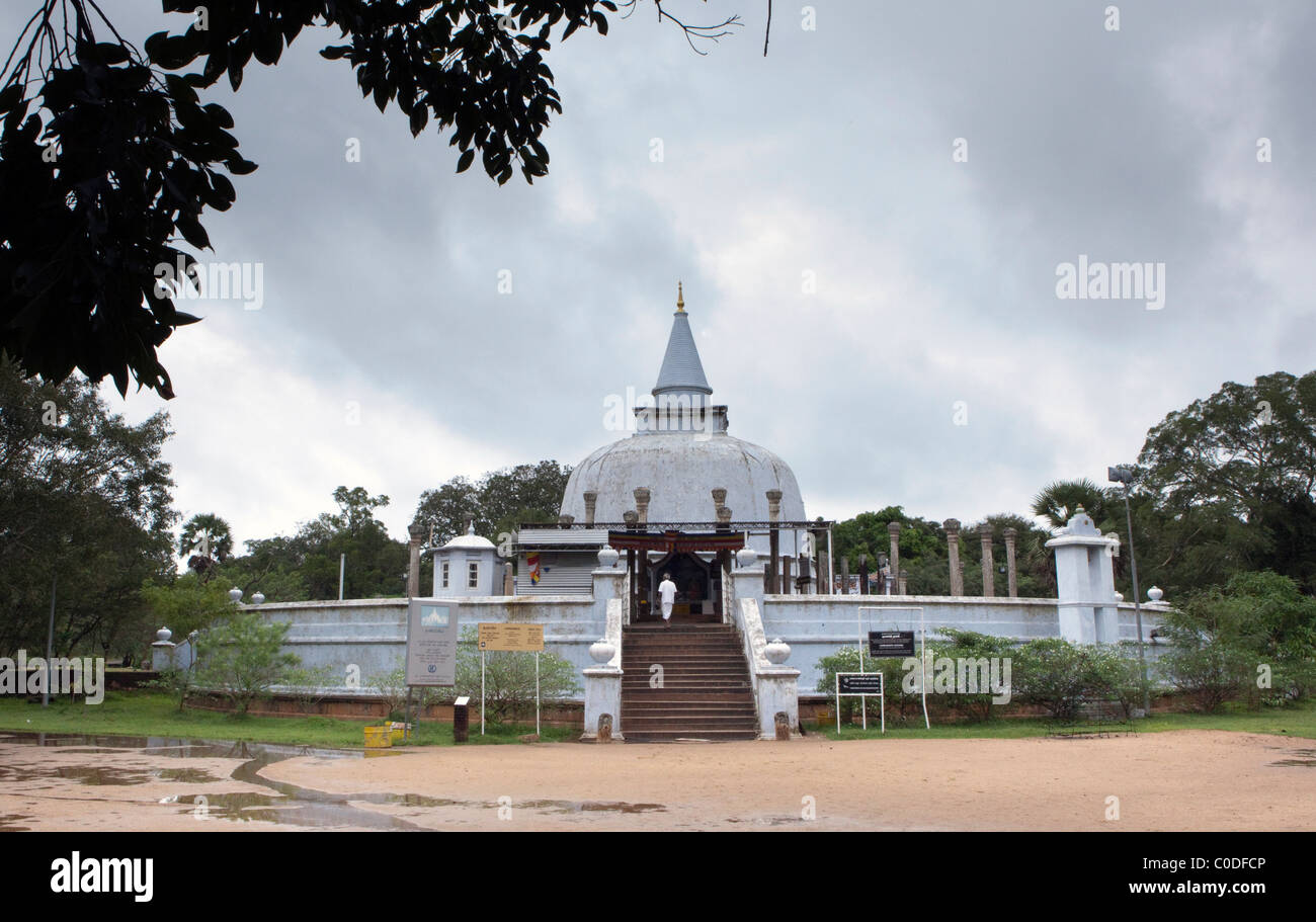 A view of the Thuparama Dagoba in the ancient city of Anuradhapura in ...