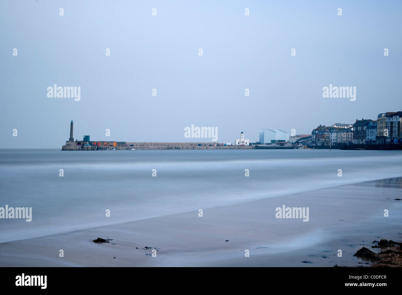 Margate Beach and Harbour Thanet Kent UK Stock Photo - Alamy