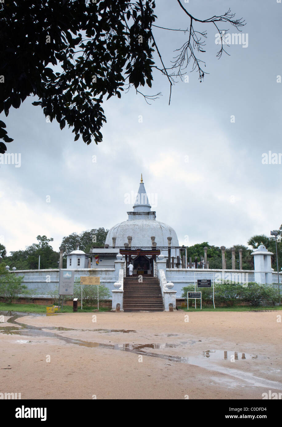 A view of the Thuparama Dagoba in the ancient city of Anuradhapura in ...