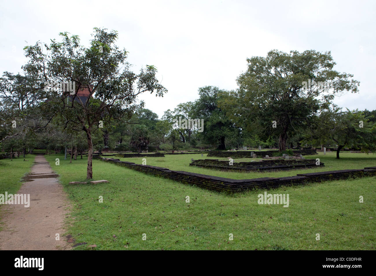 Ruins are seen in the ancient city of Anuradhapura in Sri Lanka Stock ...