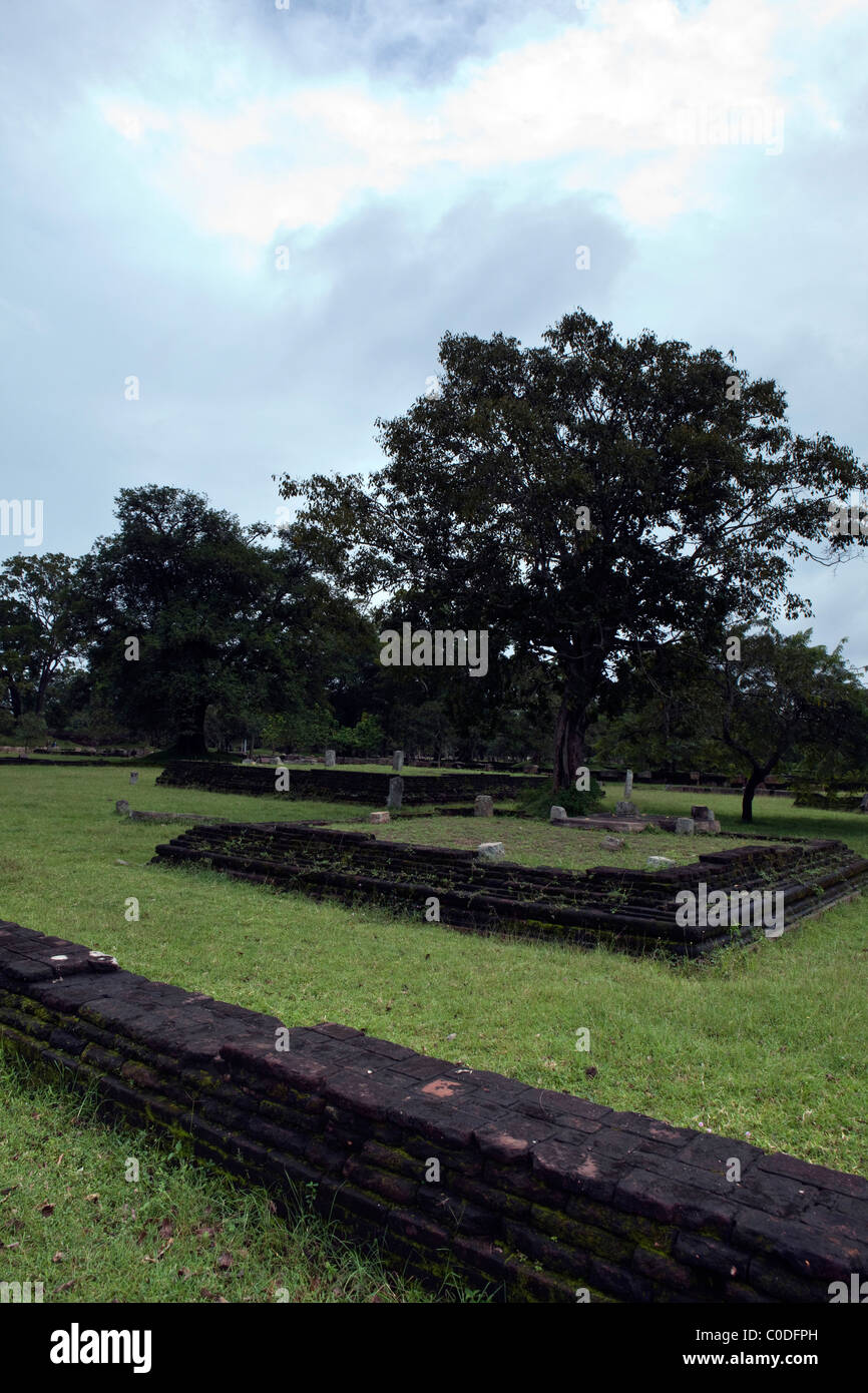 Ruins are seen in the ancient city of Anuradhapura in Sri Lanka Stock ...