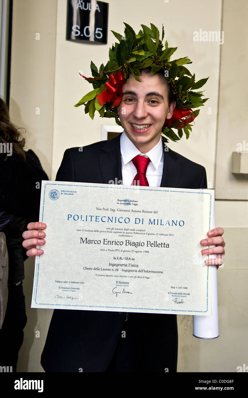 21.02.2011, Milan, Graduation parties of the first academic session of ...