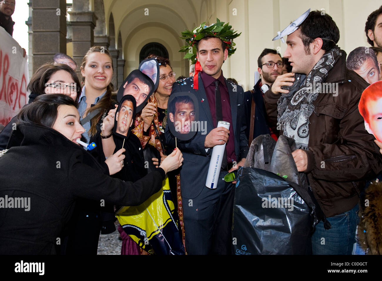 21.02.2011, Milan, Graduation parties of the first academic session of ...