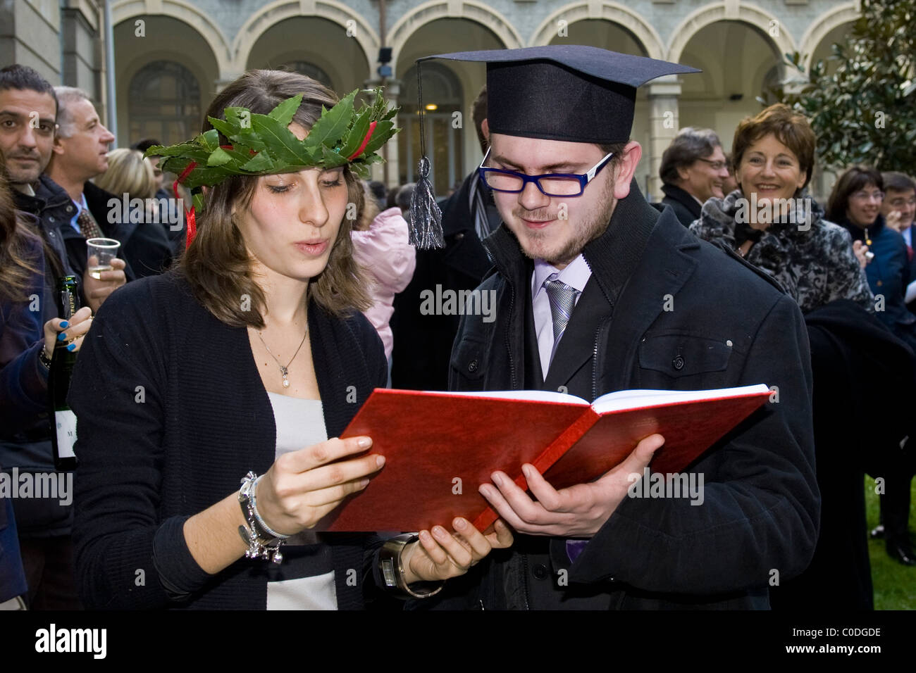 21.02.2011, Milan, Graduation parties of the first academic session of ...