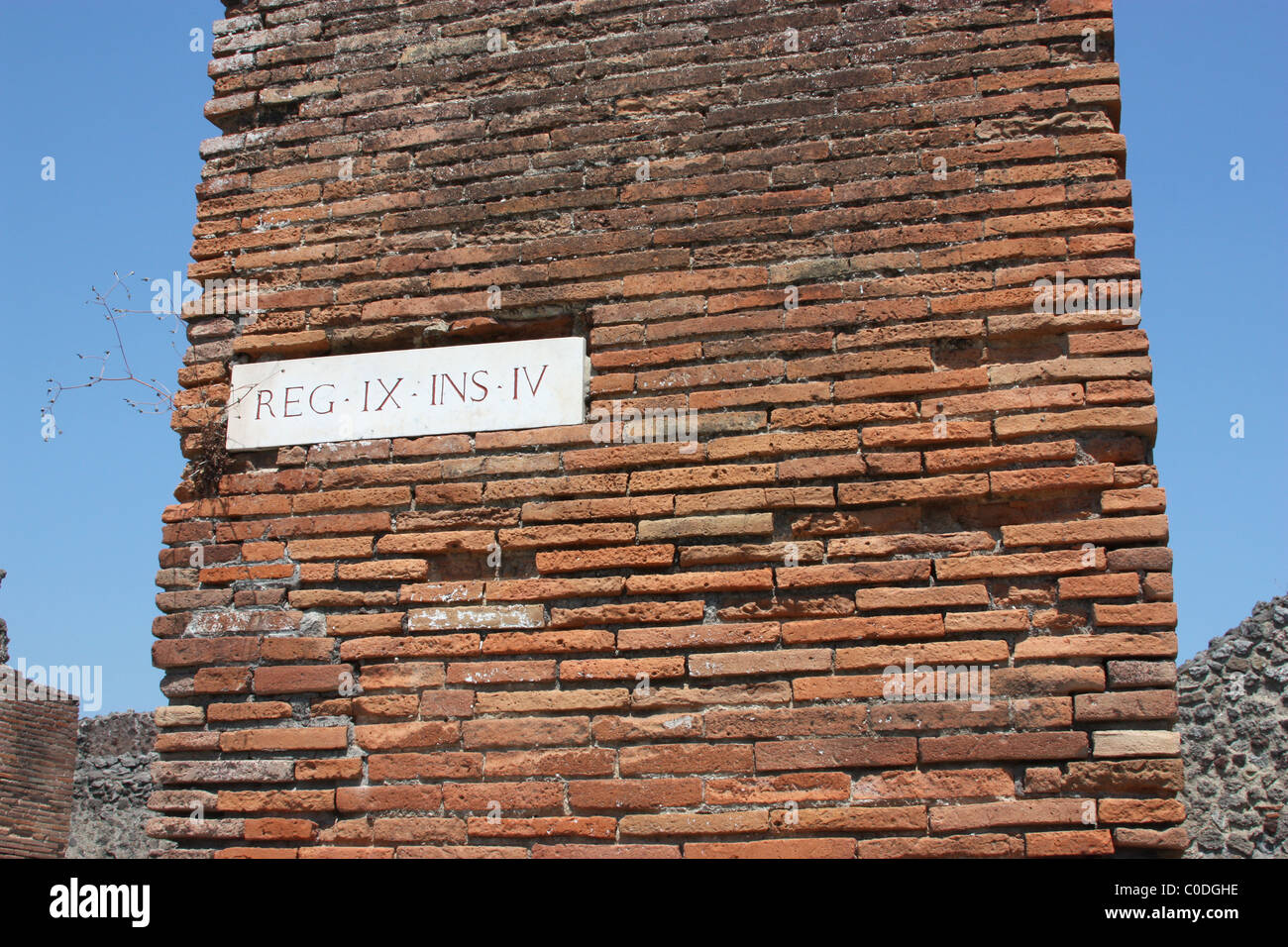 pompeii street sign Stock Photo - Alamy
