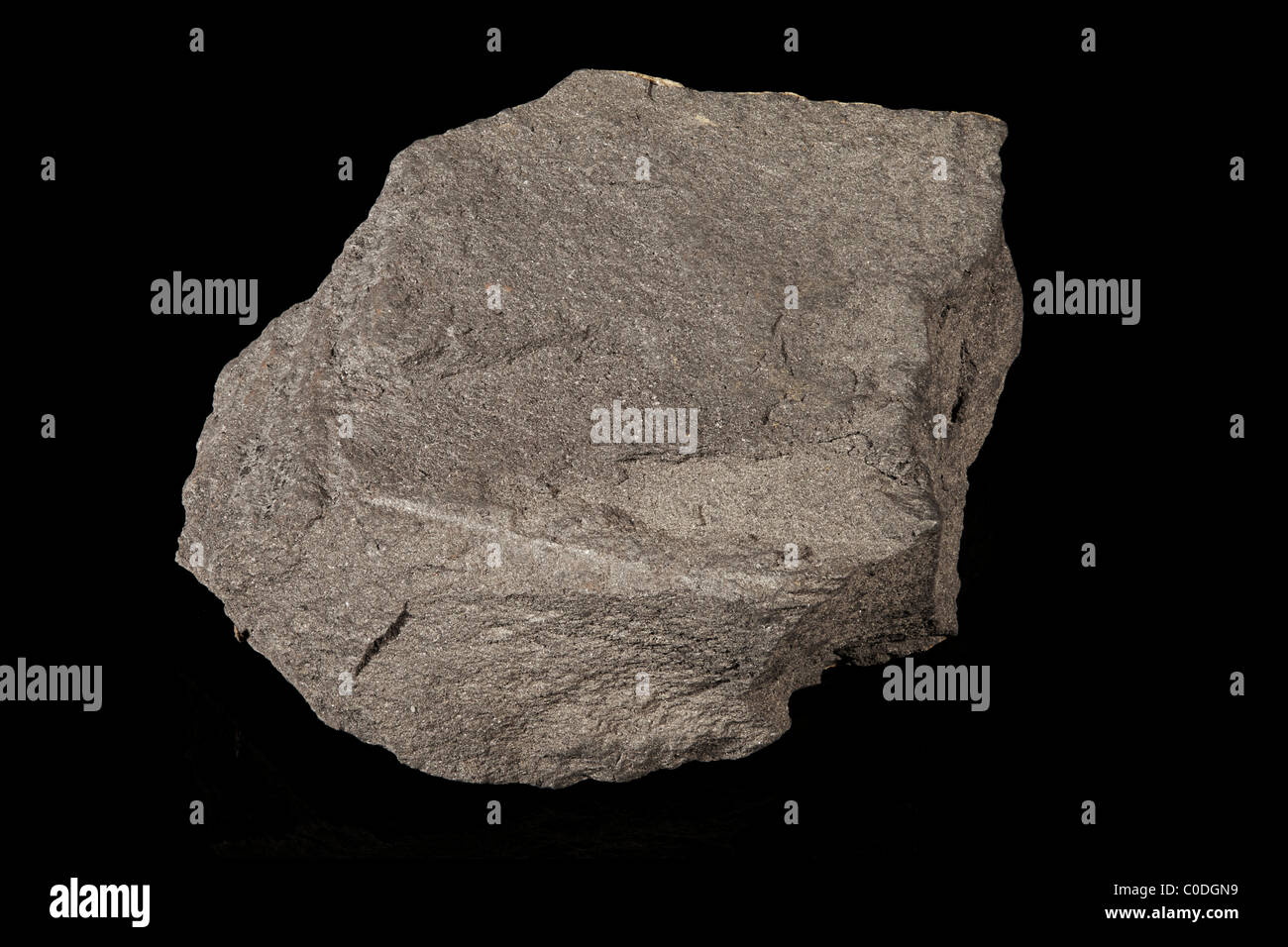 Graphite Schist, Metamorphic rock, Michigan Stock Photo - Alamy