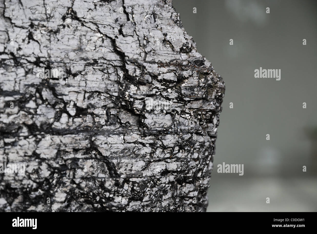 Piece of bituminous coal with sharp edge Stock Photo - Alamy