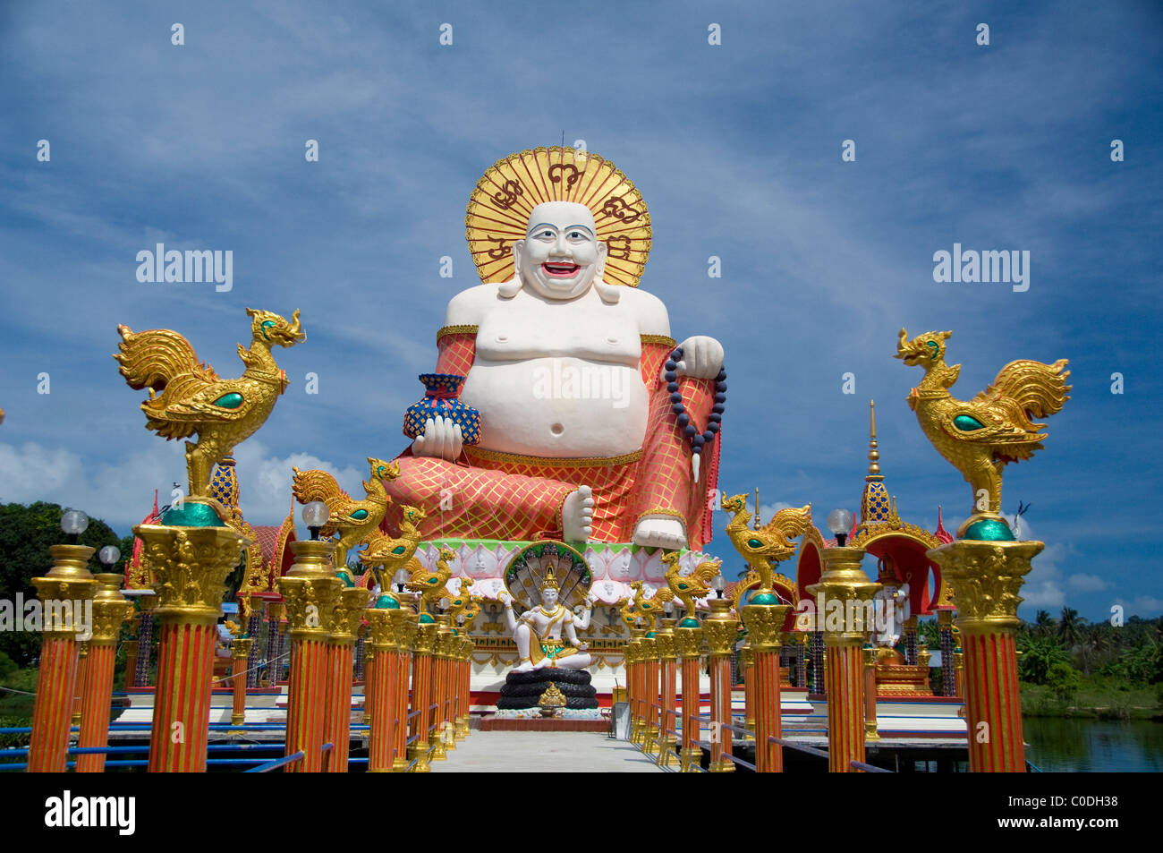 Thailand, Ko Samui (aka Koh Samui). Wat Plai Laem aka Plai Laem Temple ...