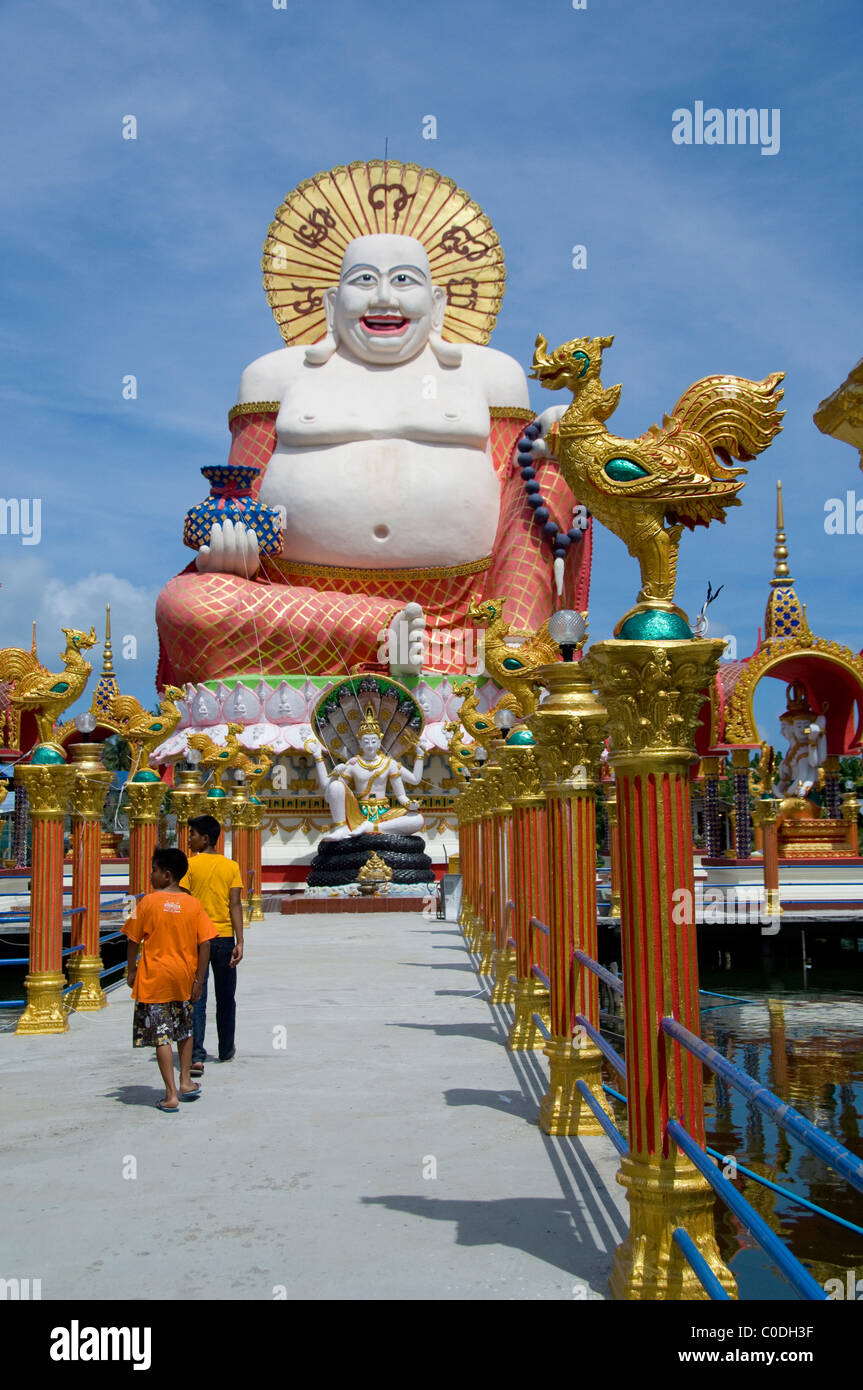Thailand, Ko Samui (aka Koh Samui). Wat Plai Laem aka Plai Laem Temple ...
