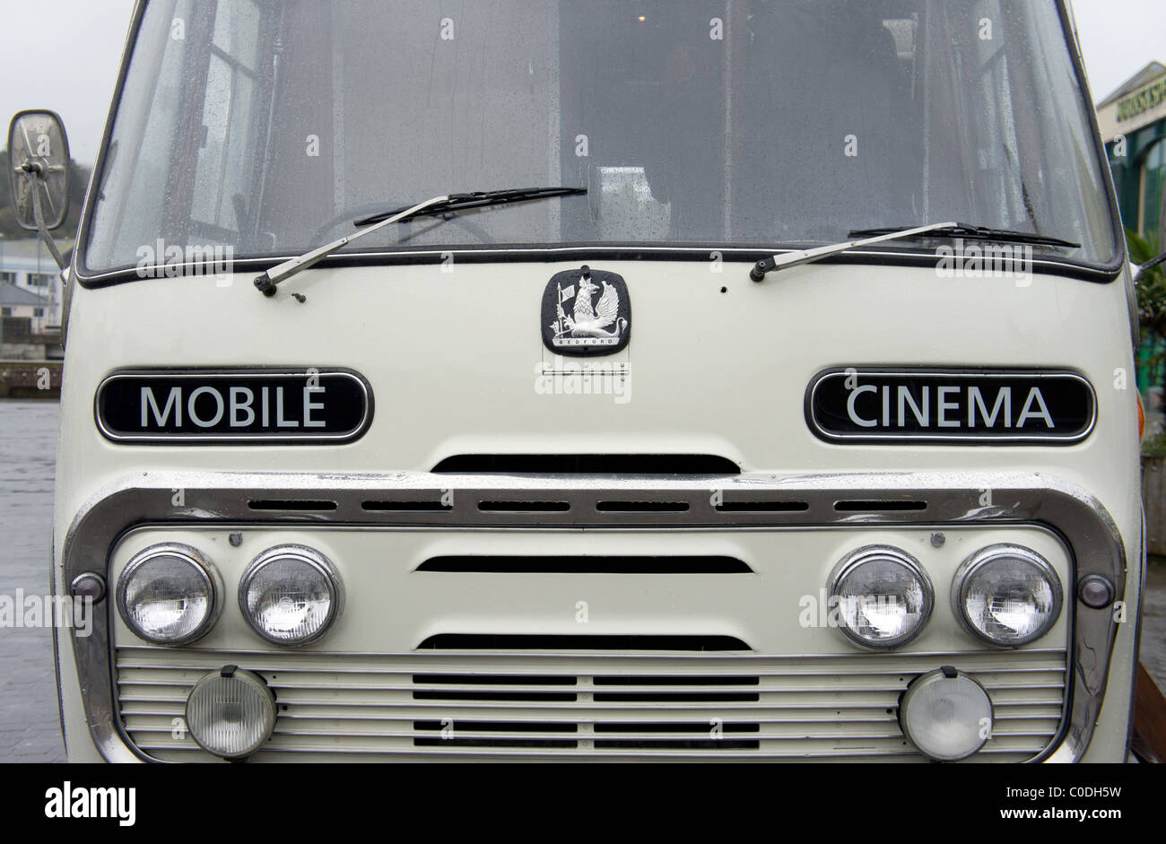 Vintage " mobile cinema " bus, commissioned by the Ministry of ...