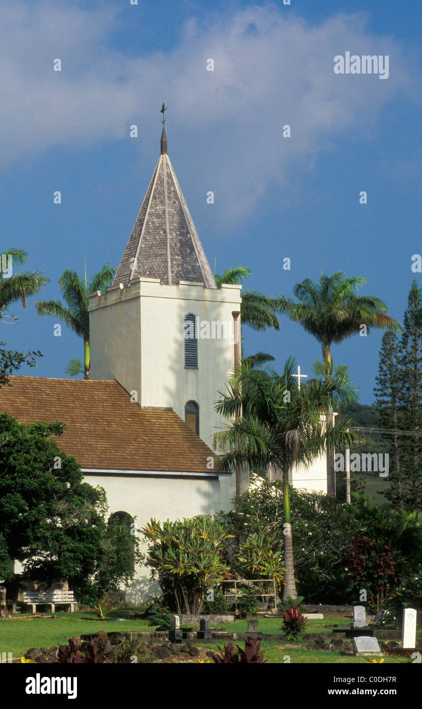Wananalua Congregational Church, built in 1842, Hana, Maui, Hawaii ...
