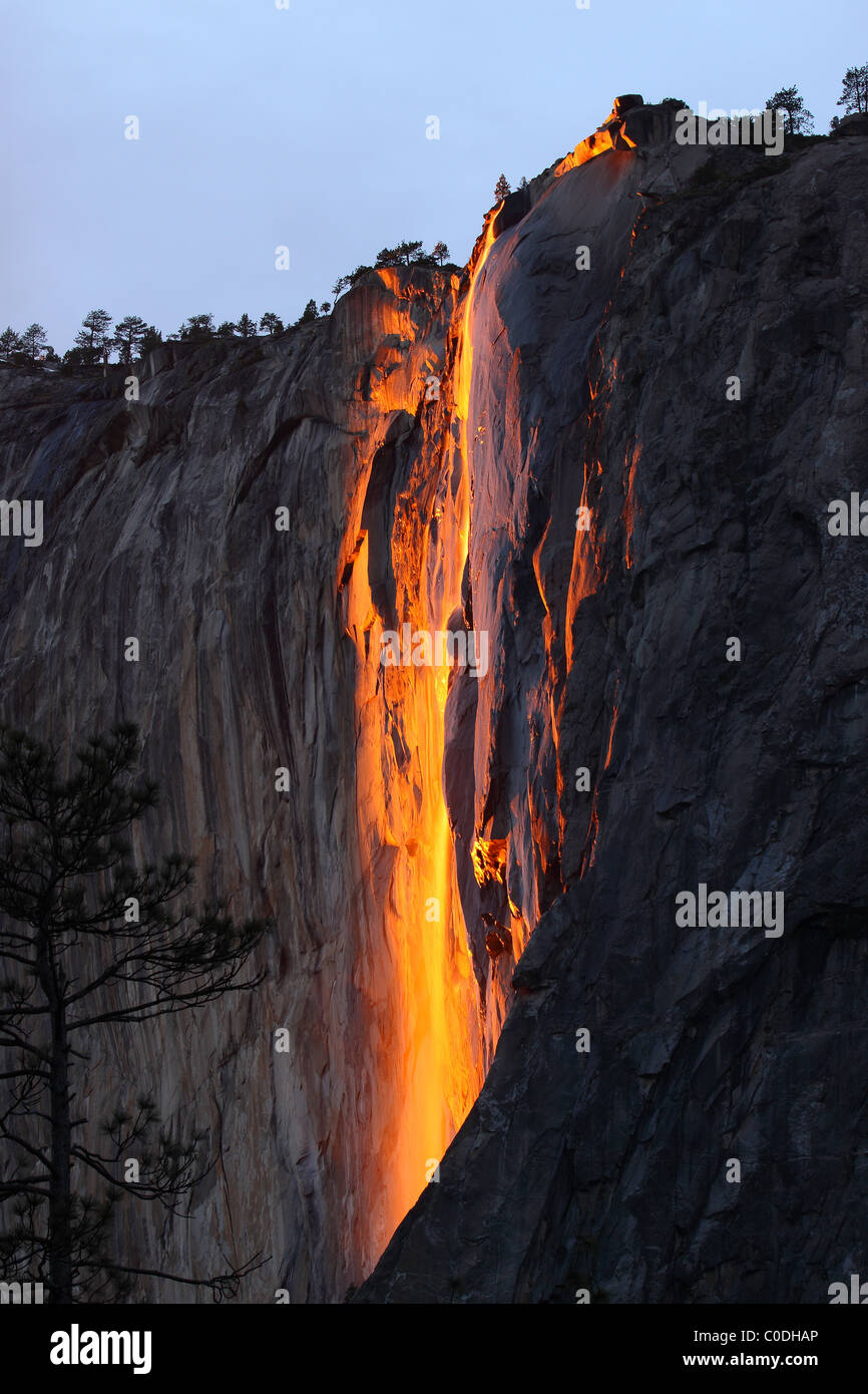 Horsetail fall fire High Resolution Stock Photography and Images - Alamy