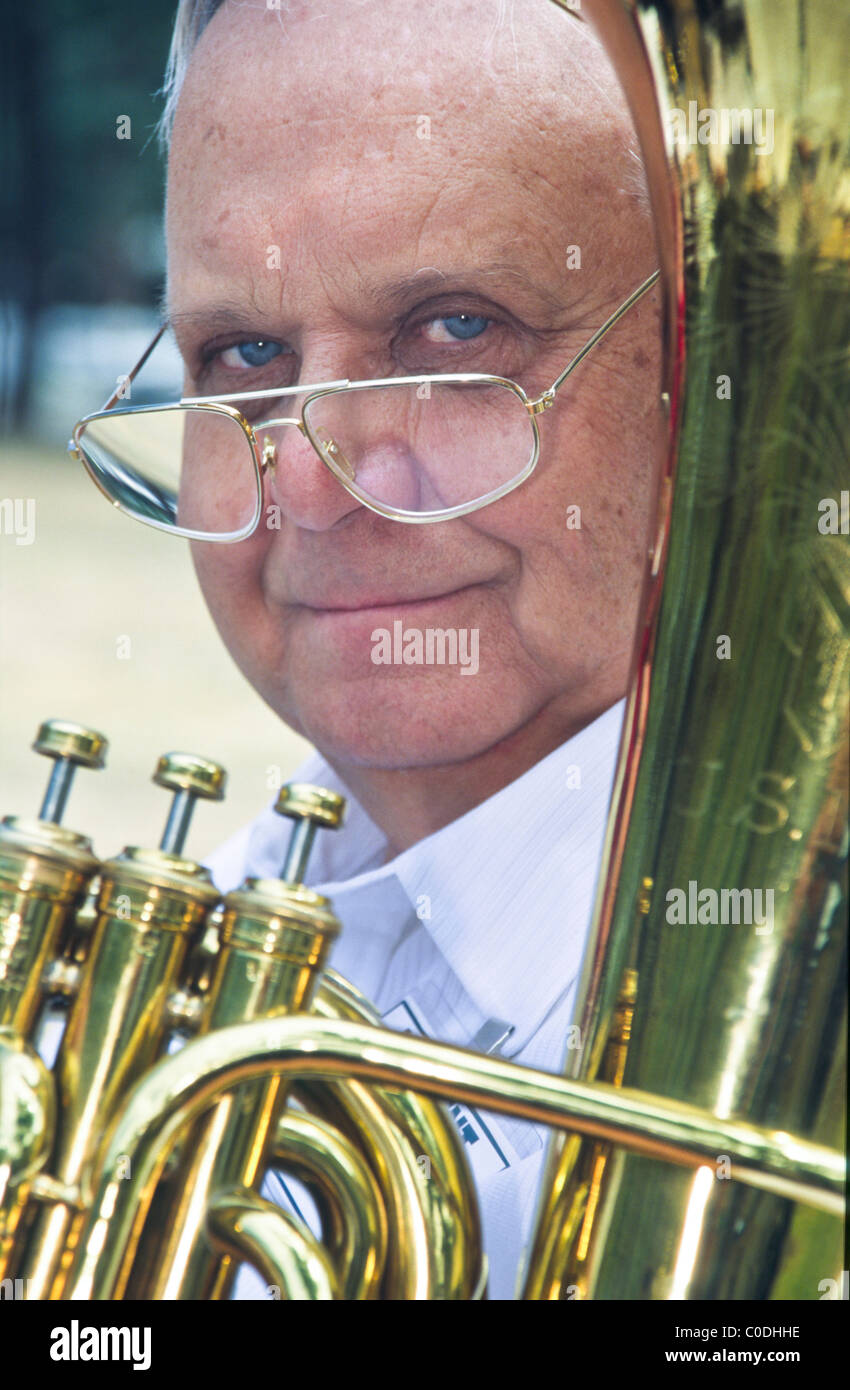 Close Up Man Playing Tuba High Resolution Stock Photography and Images ...
