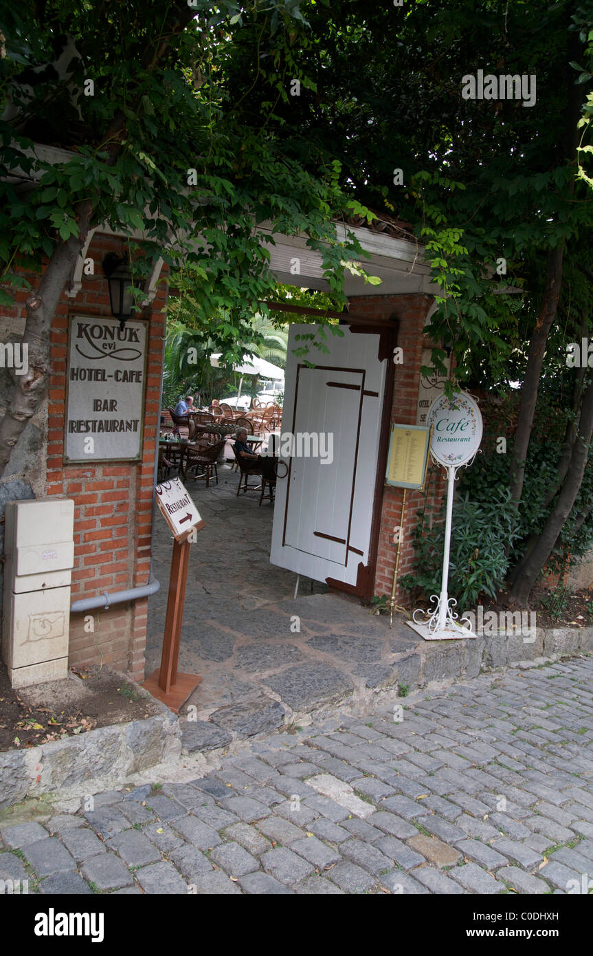 Sultanahmet (Old City) district of Istanbul. Buildings wood street ...