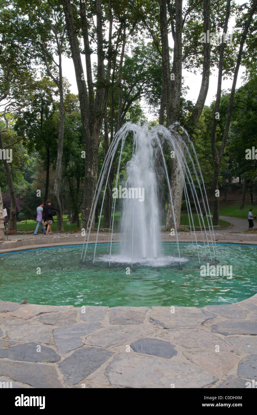 Fountain water feature Istanbul turkey Stock Photo - Alamy