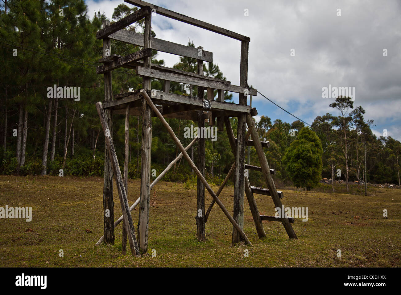 Hunting stand for deer and boar hunting Stock Photo - Alamy