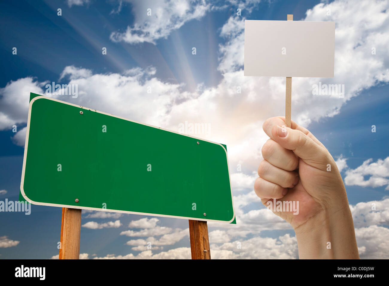 Poster stick hi-res stock photography and images - Alamy