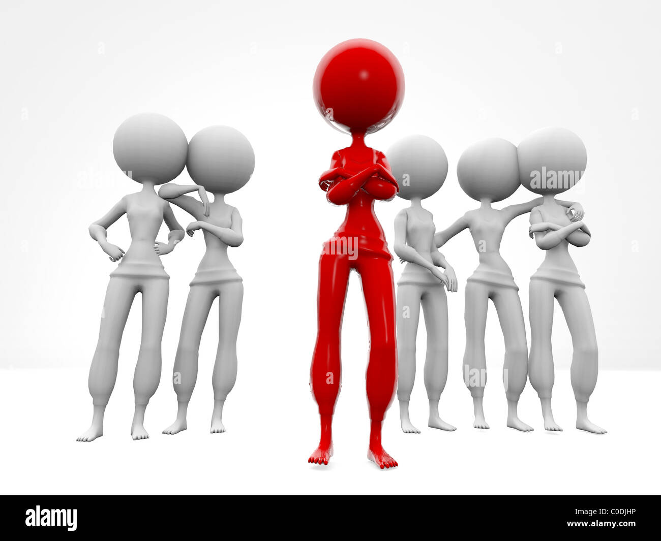3d figures on white background as a successful team Stock Photo - Alamy