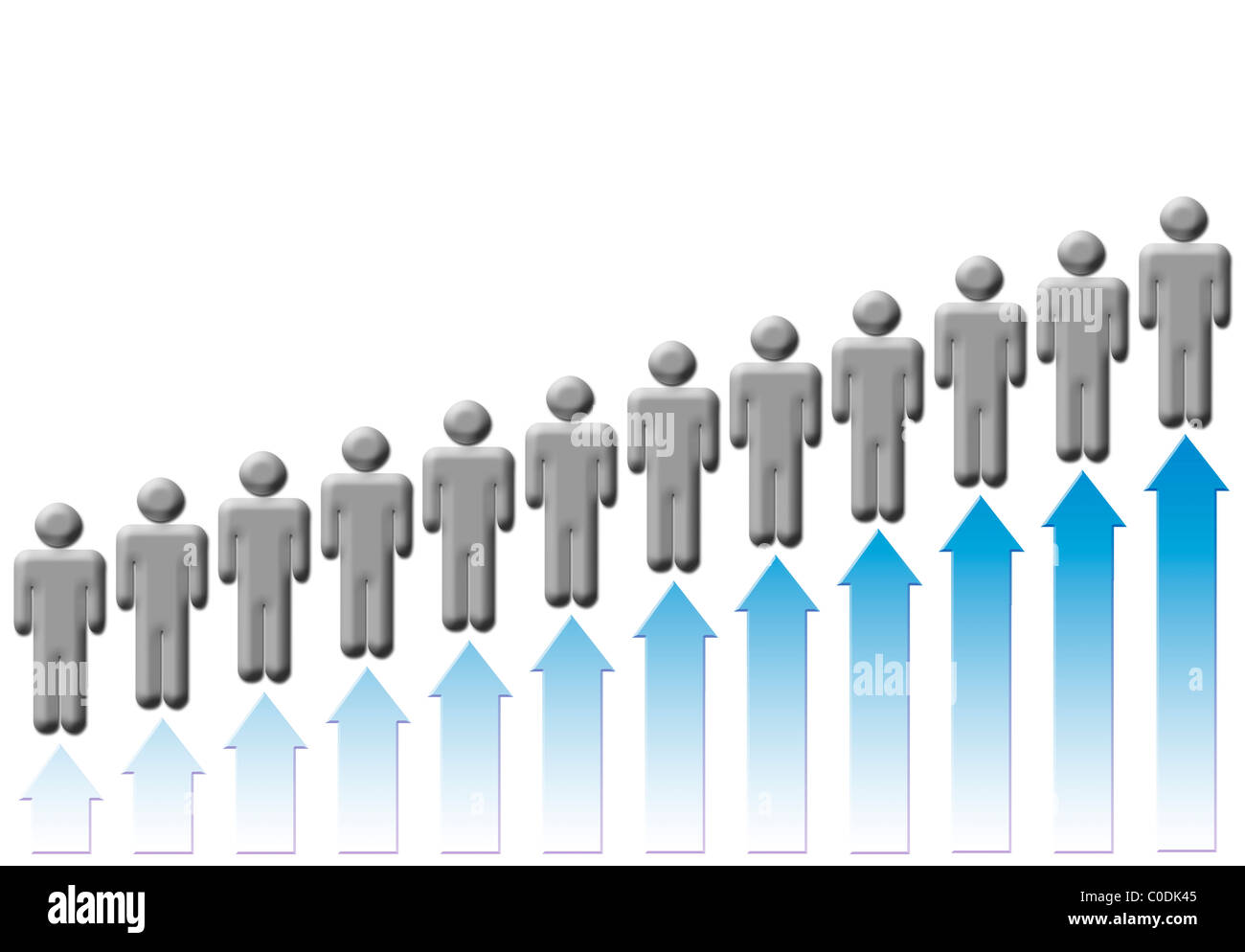 progression of people on the right path Stock Photo - Alamy