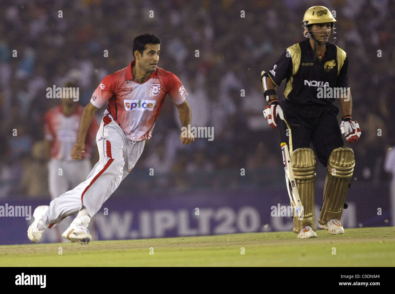 DLF IPL cricket match between Kolkata Knight Riders and the Kings XI ...