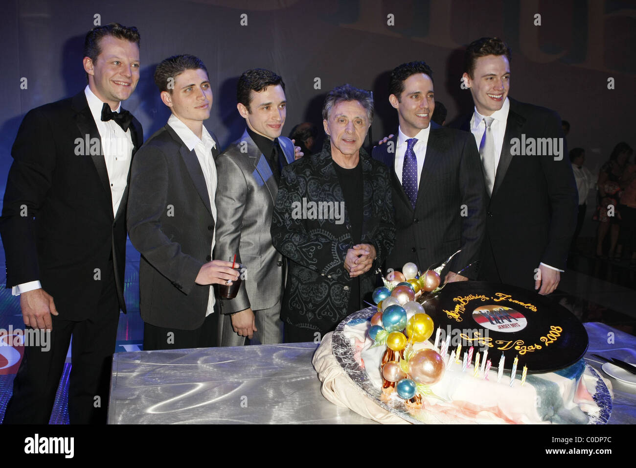 Erich Bergen, Jeff Leibow, Frankie Valli, Rick Faugno and Jeremy ...