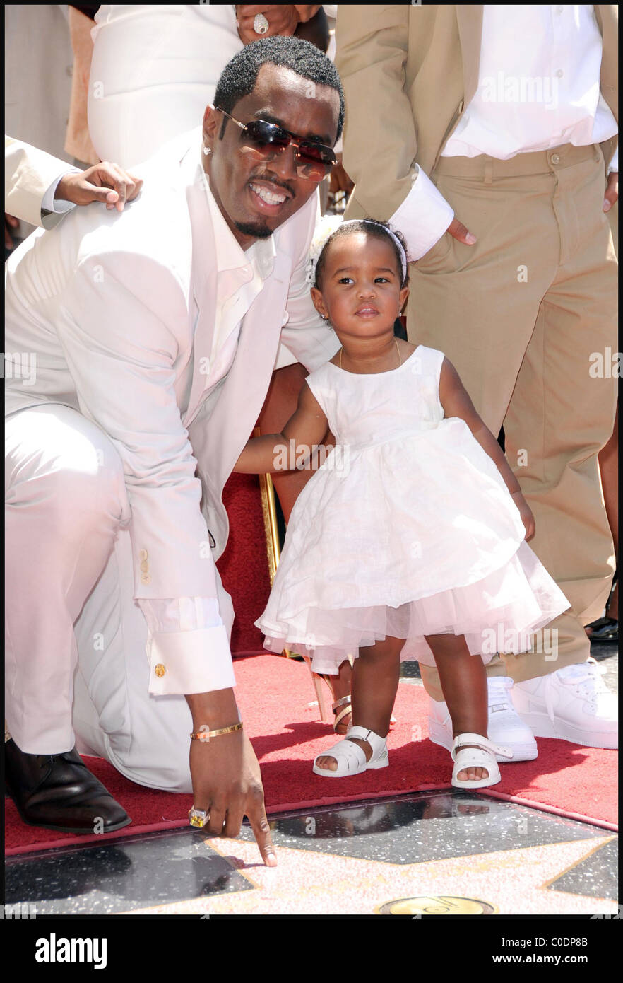 Sean Combs aka P Diddy is honoured with a star on the Hollywood Walk of ...