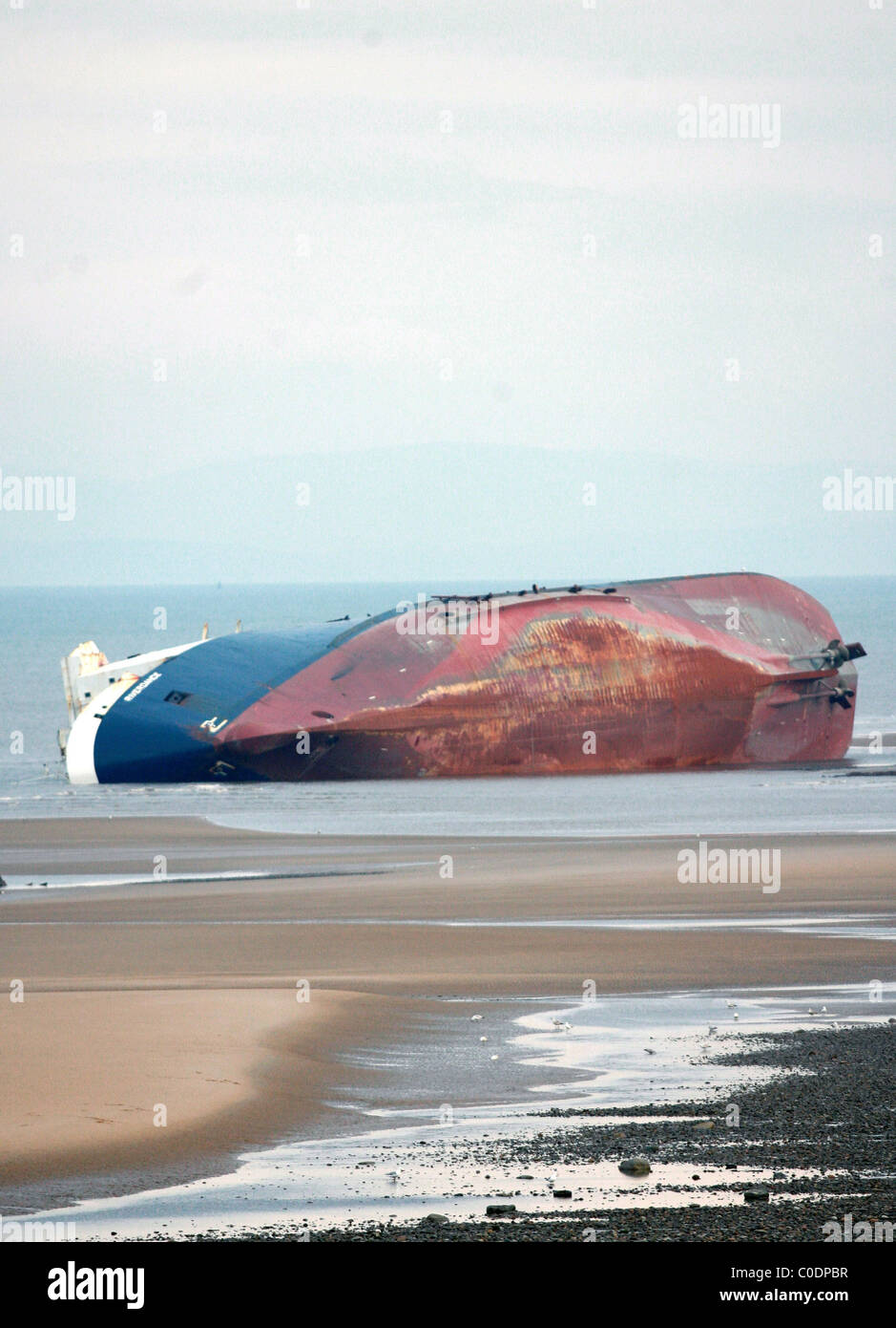 The Riverdance boat which became beached on the 31st January 2008 ...