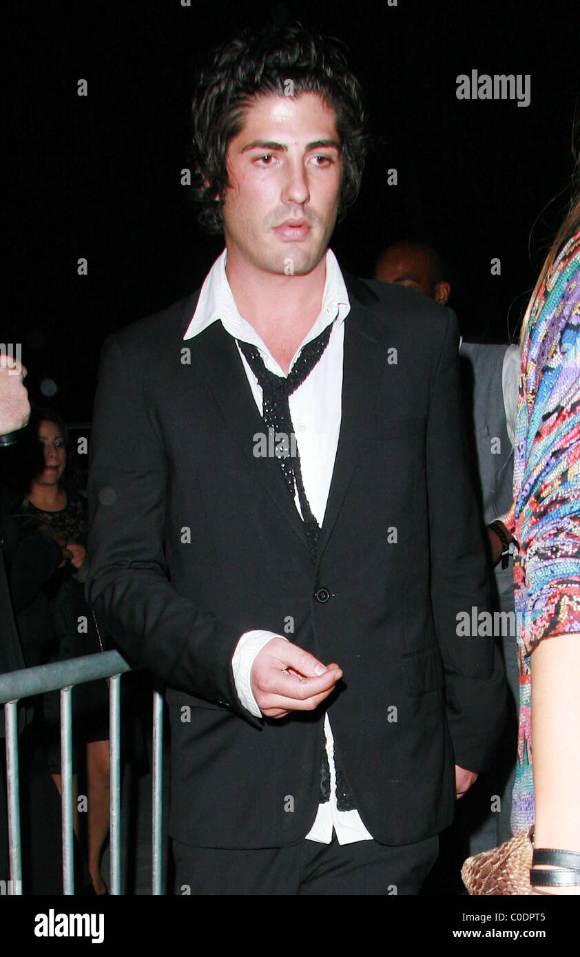 Brandon Davis arriving at an after party to celebrate P Diddy, aka Sean ...