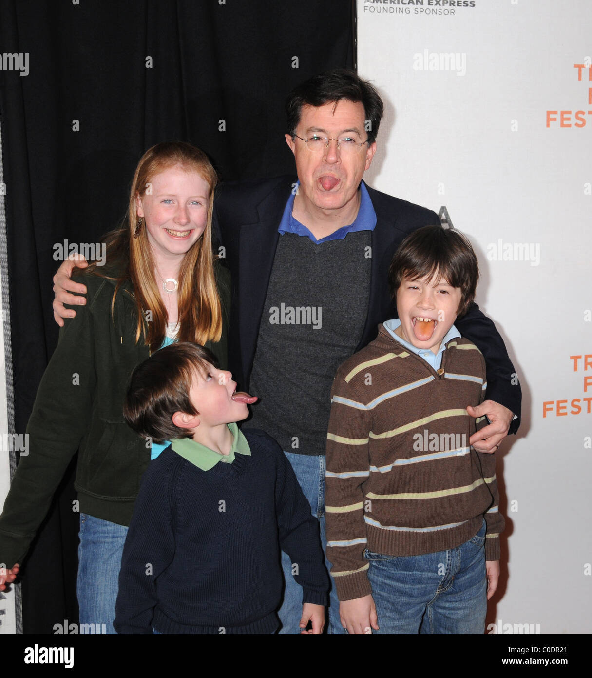 Stephen colbert and family hi-res stock photography and images - Alamy