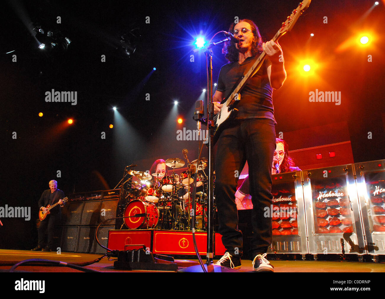 Rush performing live at the Mandalay Bay Events Center, Las Vegas ...