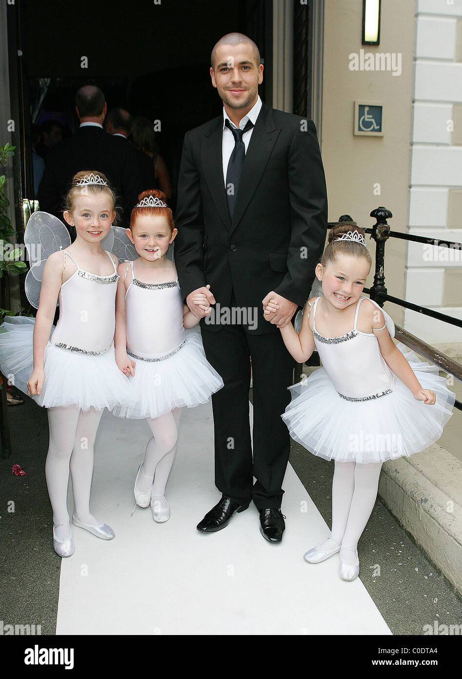 Shayne Ward with fairies Teegan Byrne, Georgia Daly and Abi Phillips ...