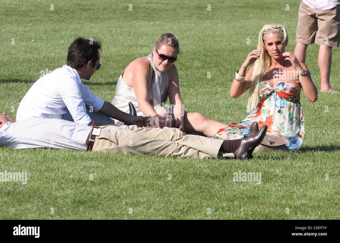 Danielle Lloyd soaking up the sun at the Masters Polo Final 2008 at ...