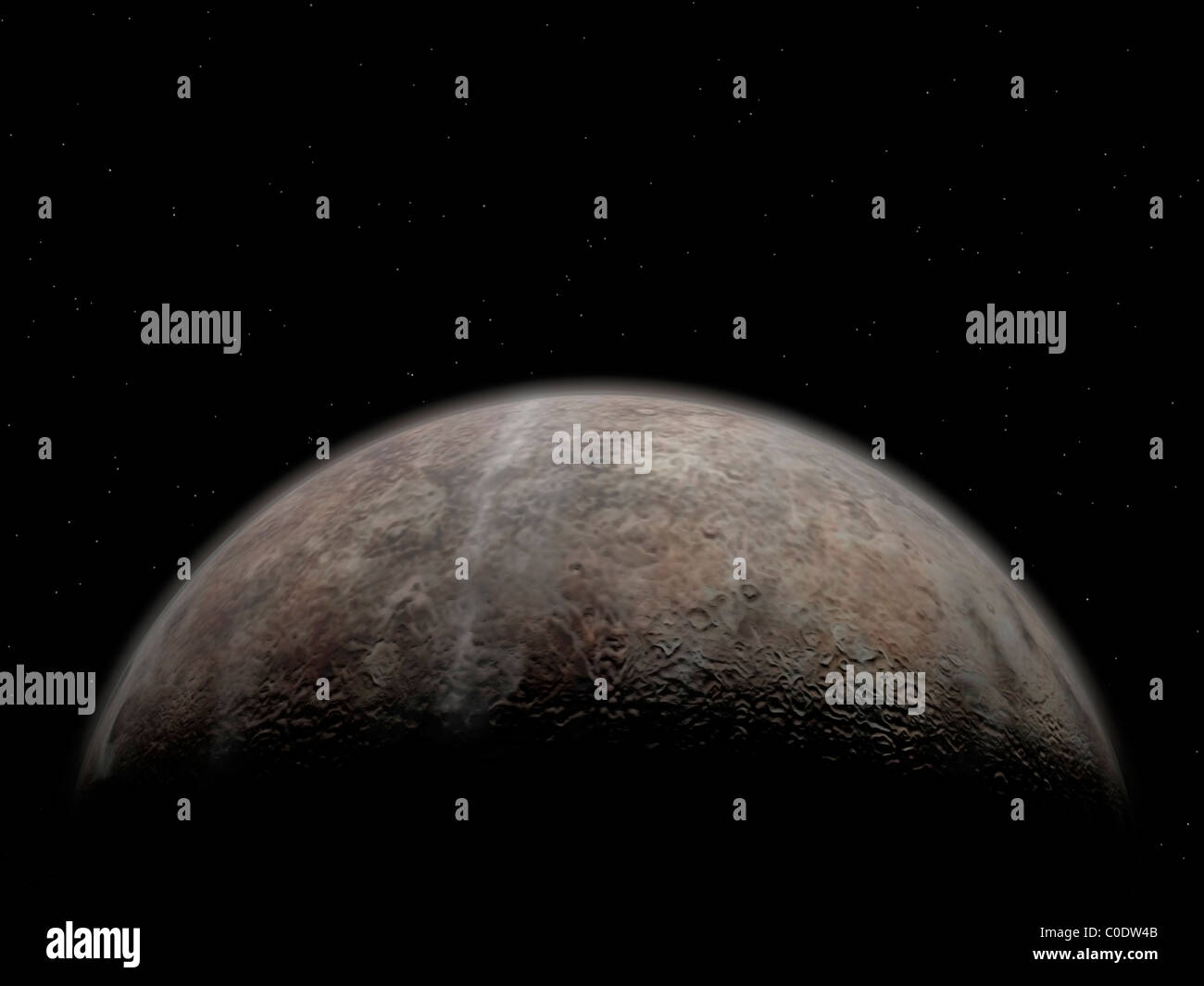 Artist's concept of Pluto Stock Photo - Alamy