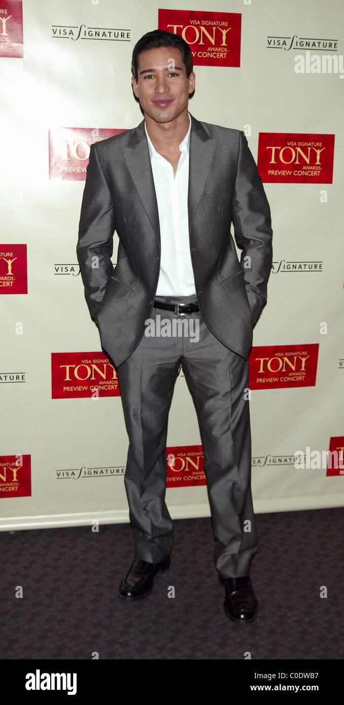 Mario Lopez ( Host of the Concert ) The Visa Signature Tony Awards ...