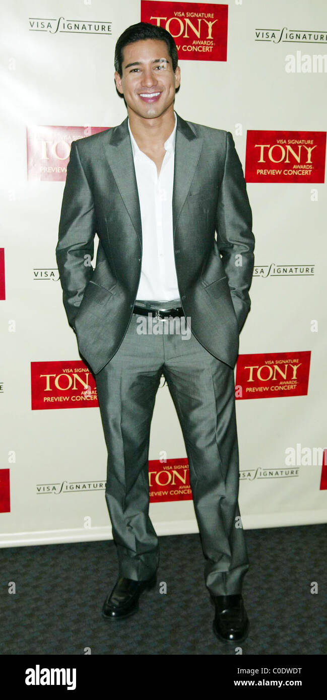 Mario Lopez The Visa Signature Tony Awards Preview Concert - Press Room ...
