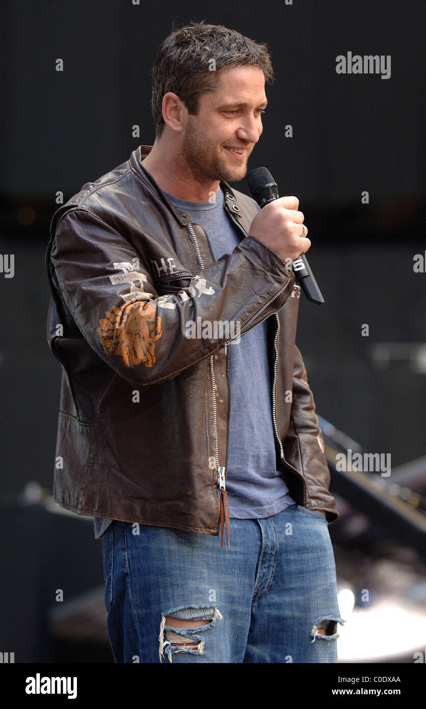 Gerard Butler Live Earth London Concert held at Wembley Stadium London ...