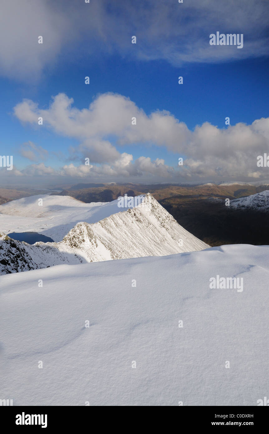 Striding Edge Arete Helvellyn Mountain High Resolution Stock ...