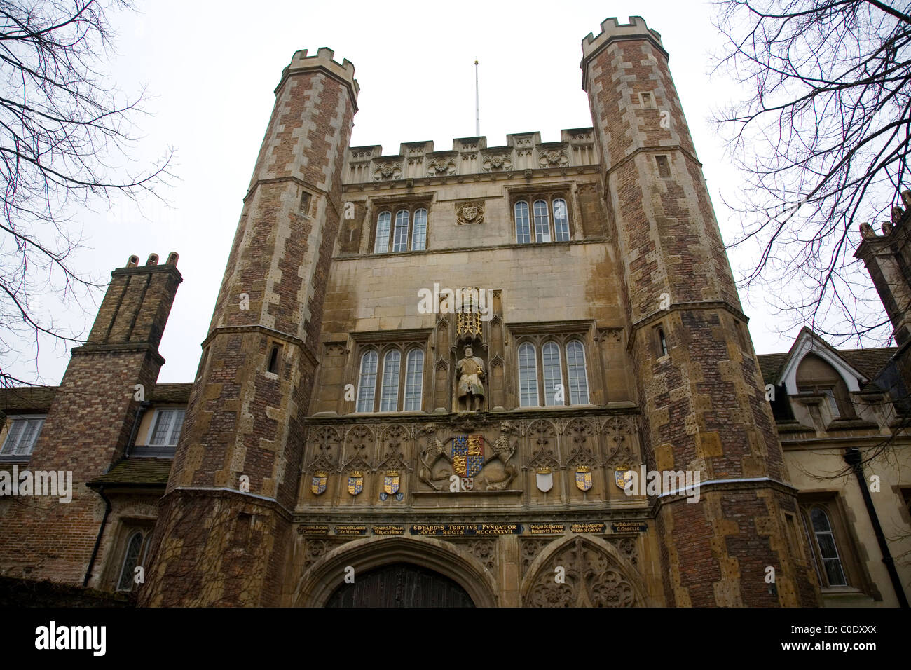 Trinity College Great Gate in Cambridge Stock Photo - Alamy