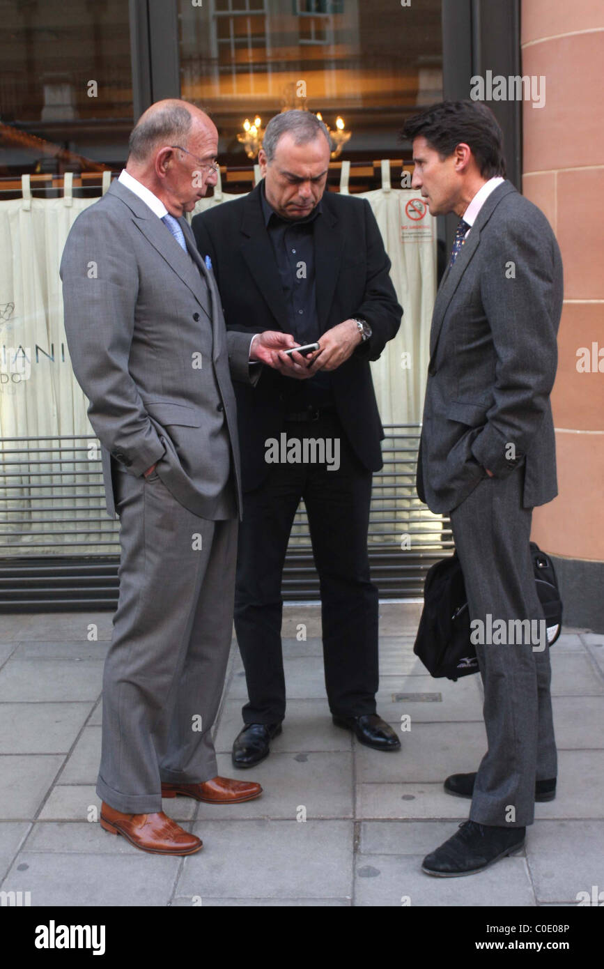 Avram Grant and life long Chelsea Fan Sebastian Coe leave Cirpriani ...