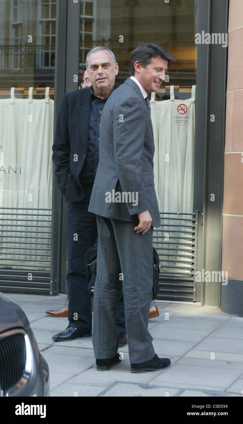Avram Grant and life long Chelsea Fan Sebastian Coe leave Cirpriani ...