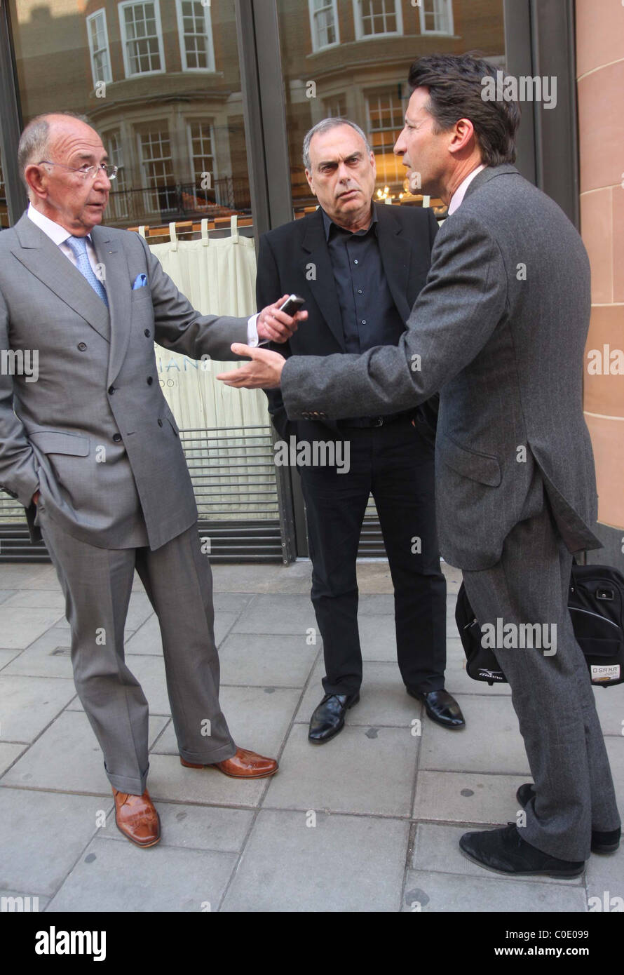 Avram Grant and life long Chelsea Fan Sebastian Coe leave Cirpriani ...
